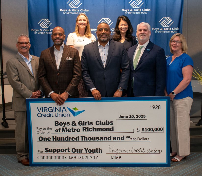 Virginia Credit Union donates $100,000 to help Boys and Girls Clubs