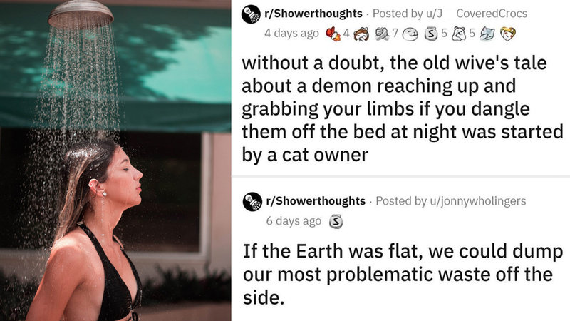 18 Shower Thoughts To Get You Thinking About 'Important' Stuff