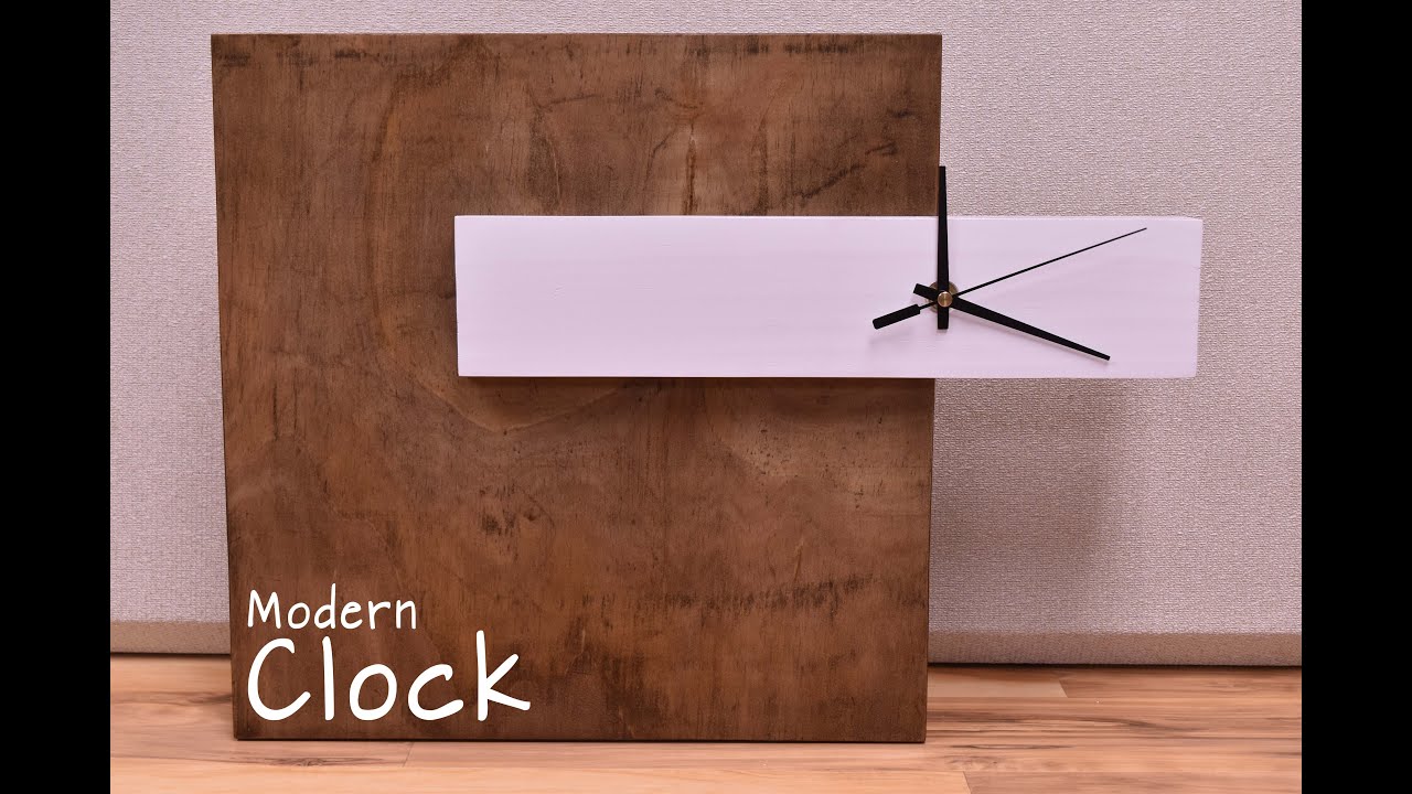 How To Make A Modern Clock | Diy Build