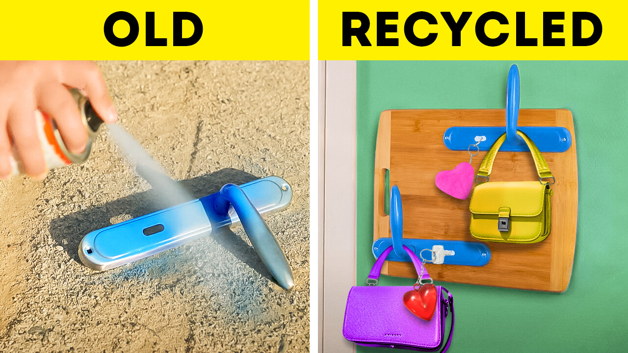 Recycled crafts to upgrade your space! ♻️