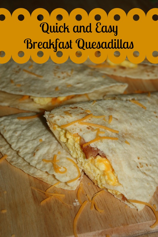 Breakfast Quesadilla Recipe for a fast easy weekday breakfast