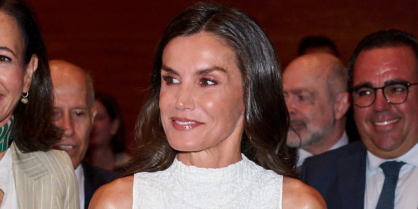 Queen Letizia Loves an Affordable White Midi Dress for Summer