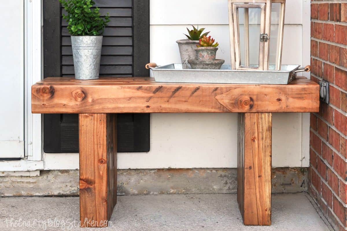 Free DIY Outdoor Bench Plans