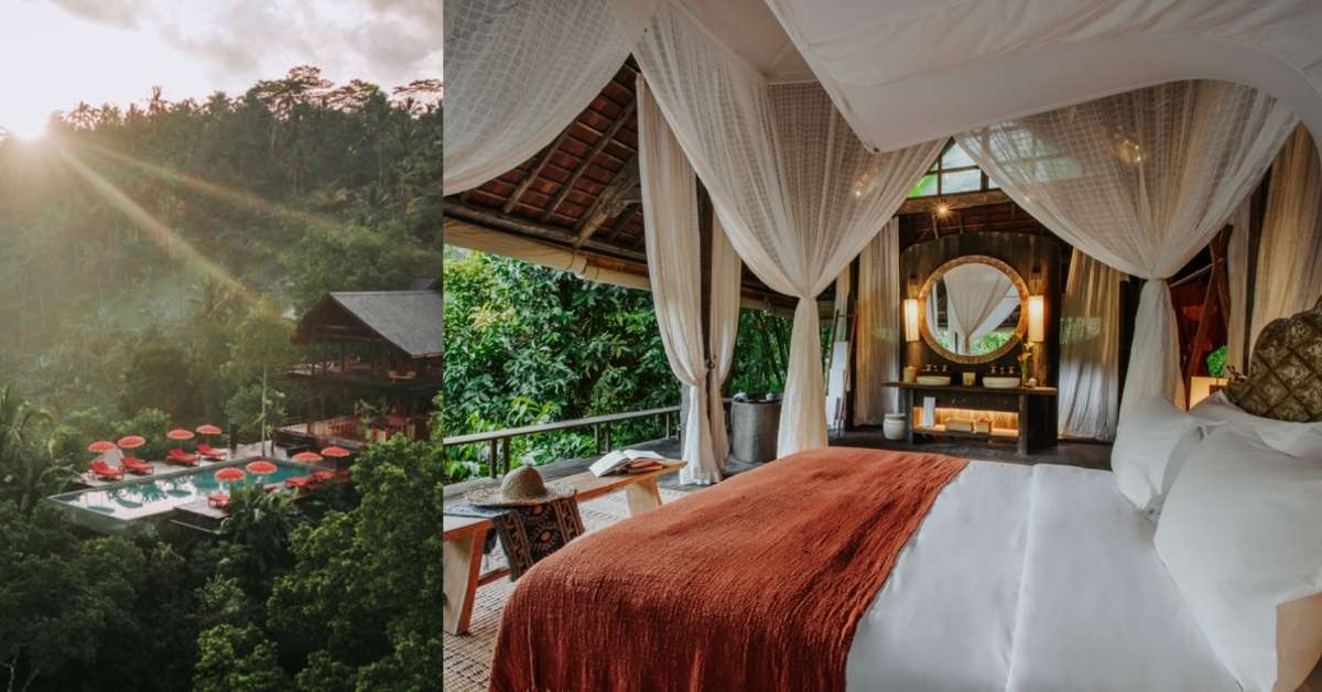 This 'no-walls, no-doors' resort in Bali doubles as a firefly conservatory