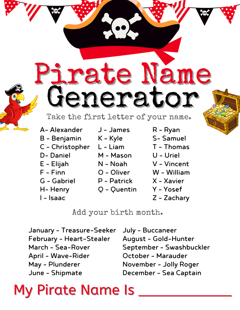 Unleash Your Inner Buccaneer with Our Pirate Name Generator