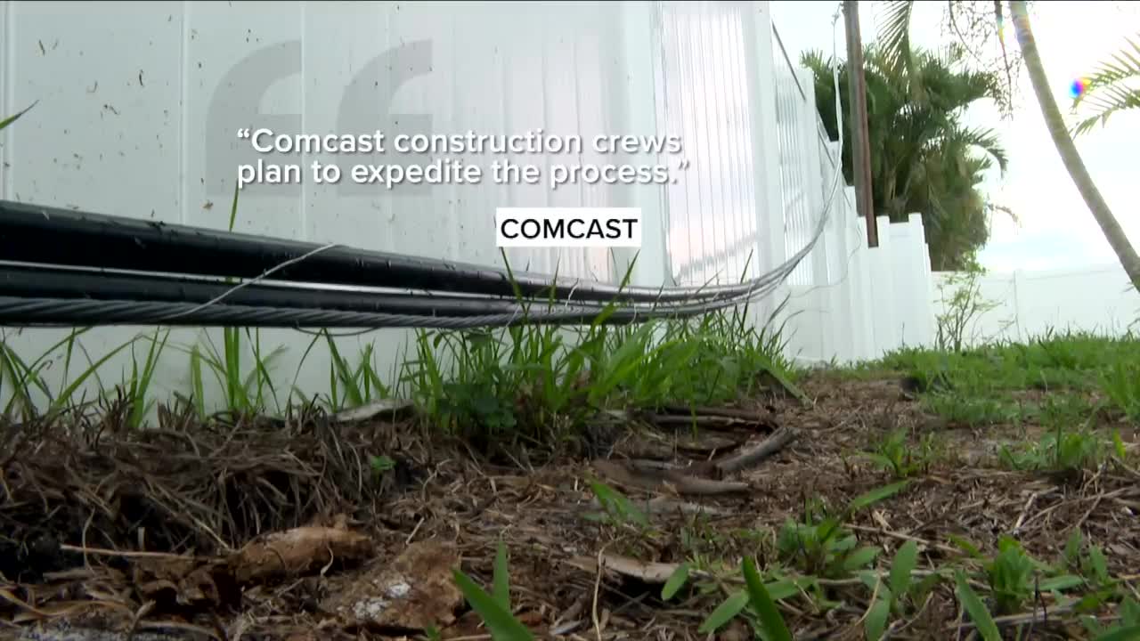 Neighbors in Port St Lucie reach out to WPTV about downed cable lines