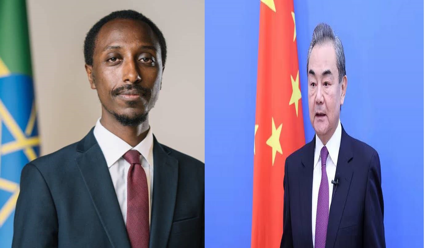 Foreign Minister Gedion Holds Talks with His Chinese Counterpart Wang Yi