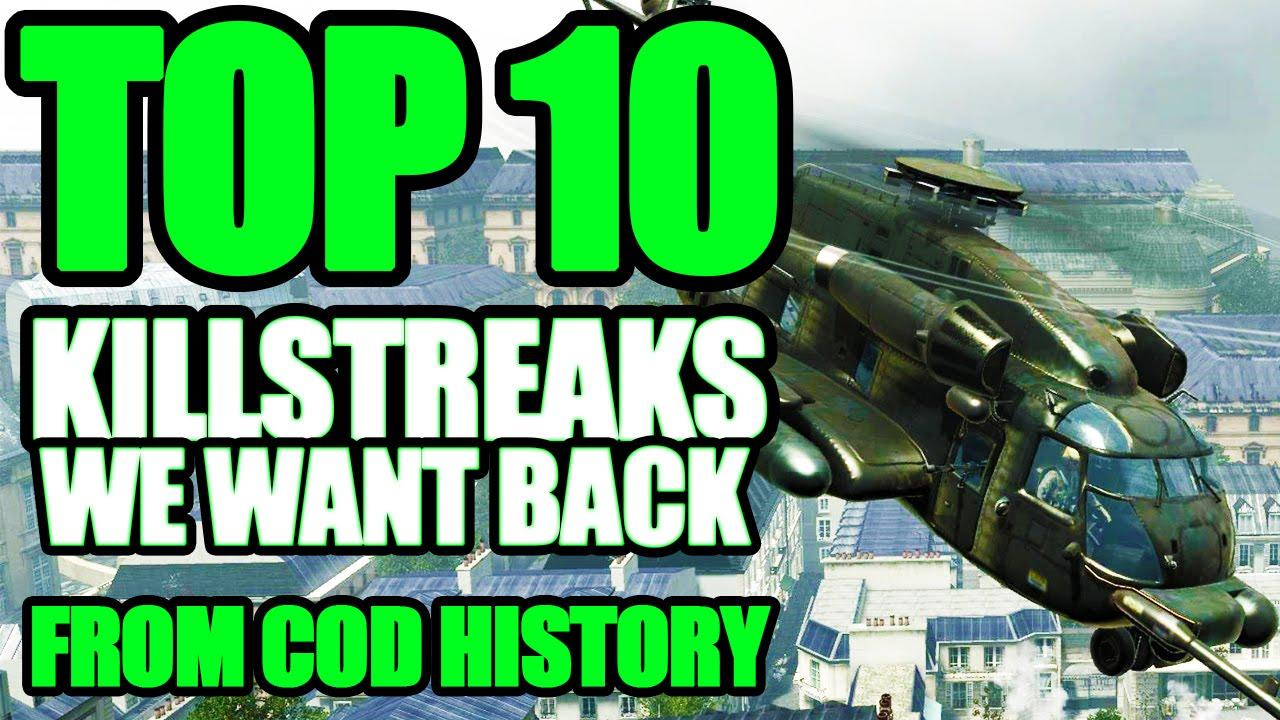Top 10 "killstreaks We Want Back" From Cod History (top 10 - Top Ten ...