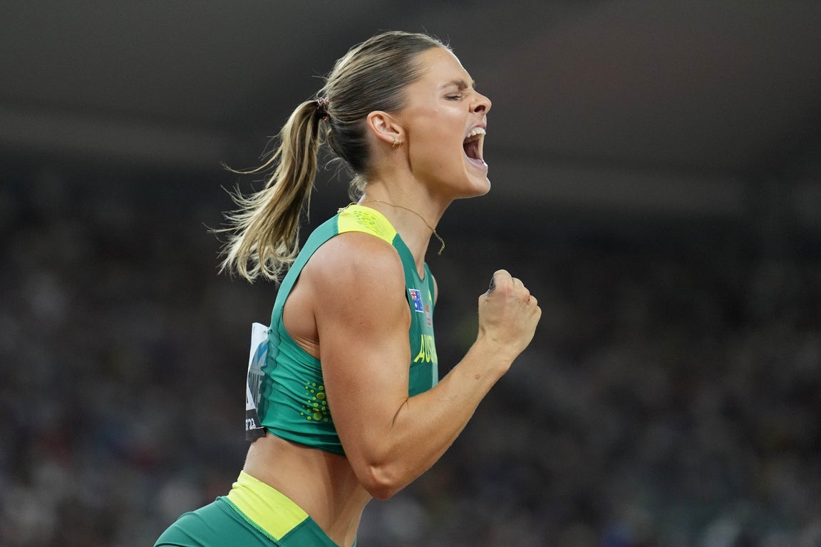 Australian pole vaulter Nina Kennedy, in pictures