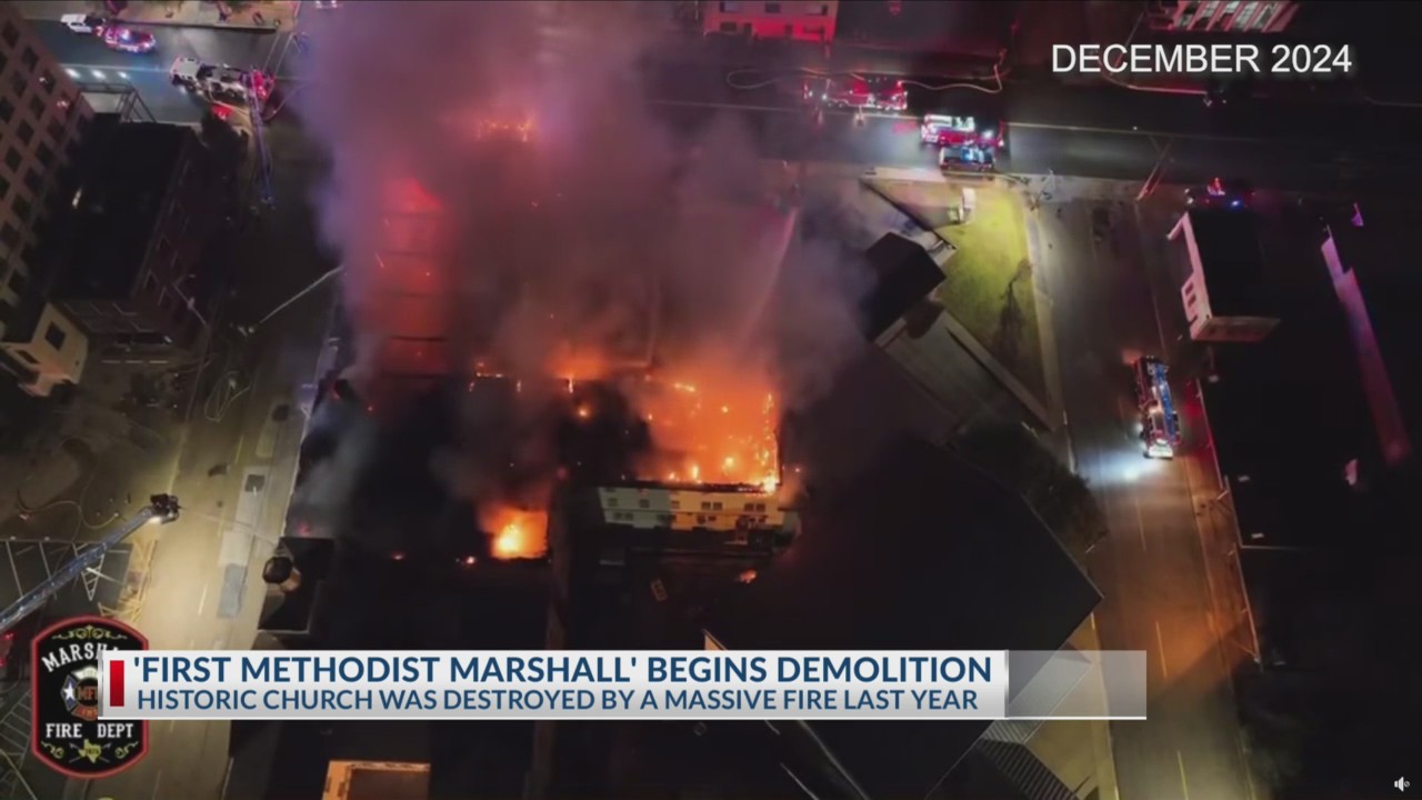 Historic Marshall church begins demolition process