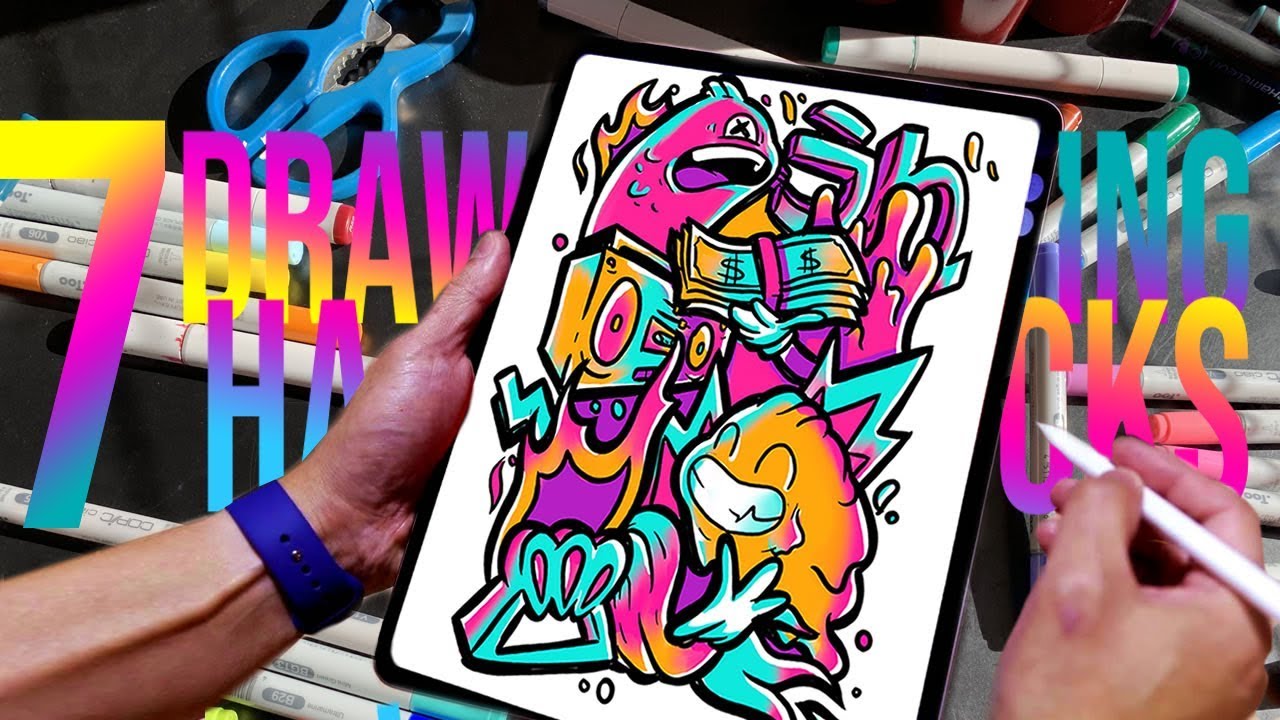 How to Doodle on an iPad in 250 Seconds – Procreate Tutorial!