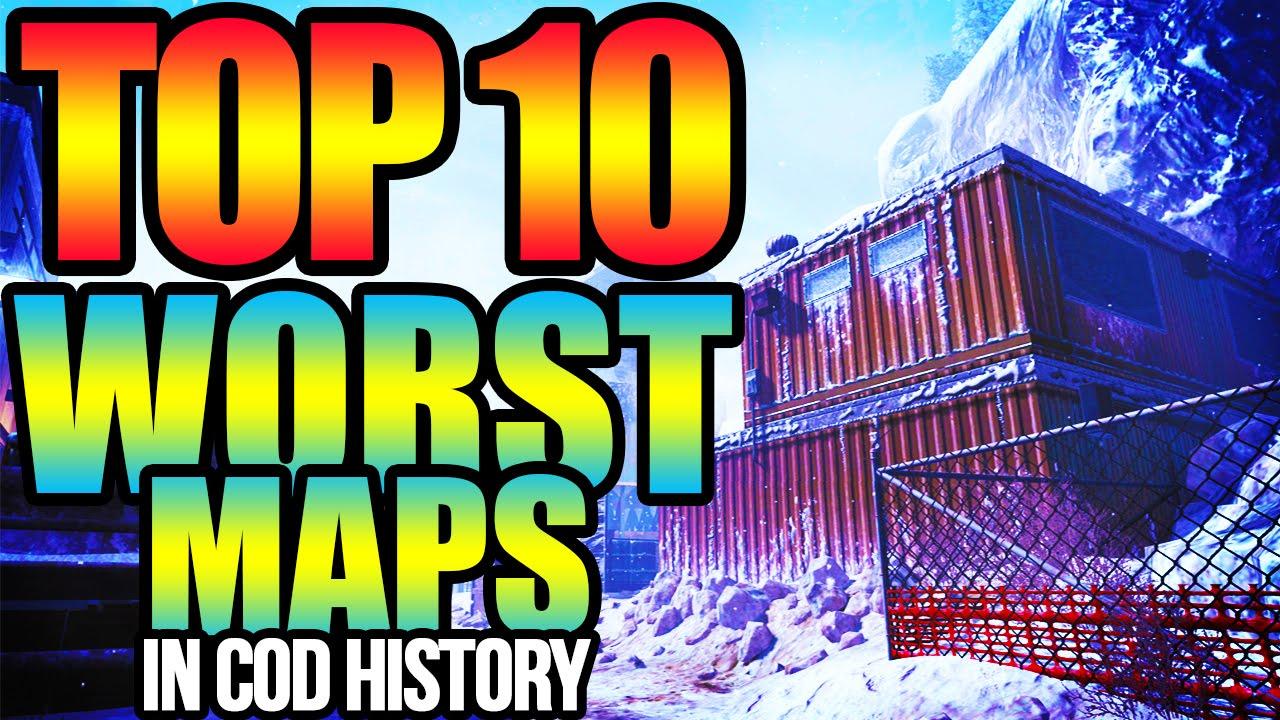 Top 10 "worst Maps" In Cod History (top 10 - Top Ten) Call Of Duty | Chaos