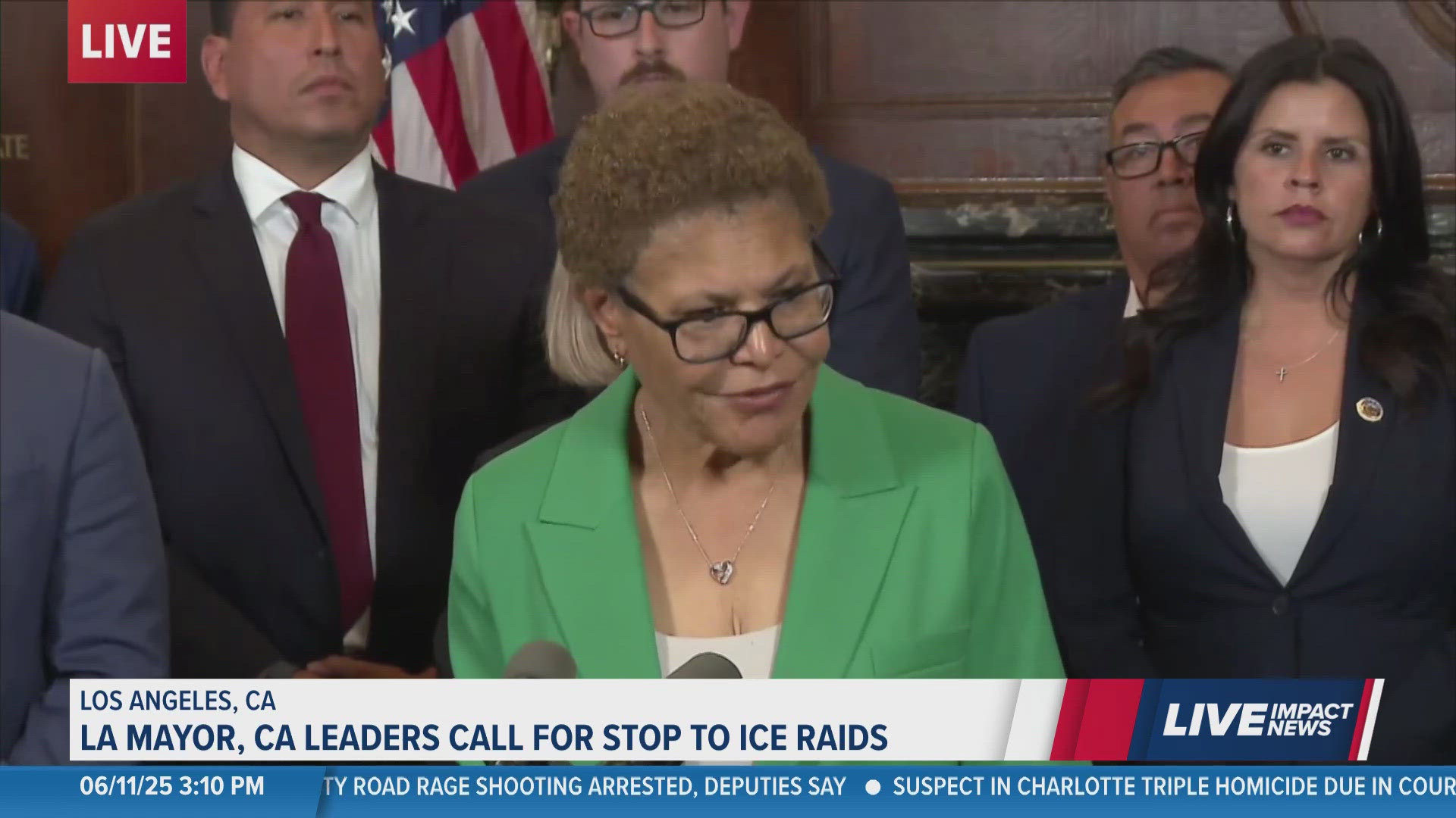 LA mayor, California leaders call for end to ICE raids
