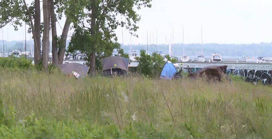 Burlington homeless encampments return to waterfront