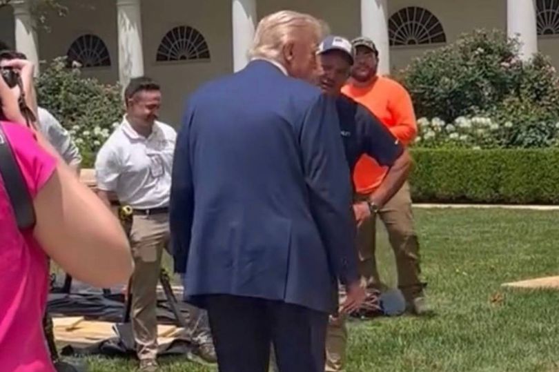 Donald Trump fans fear dementia as 'catheter' spotted in his trousers