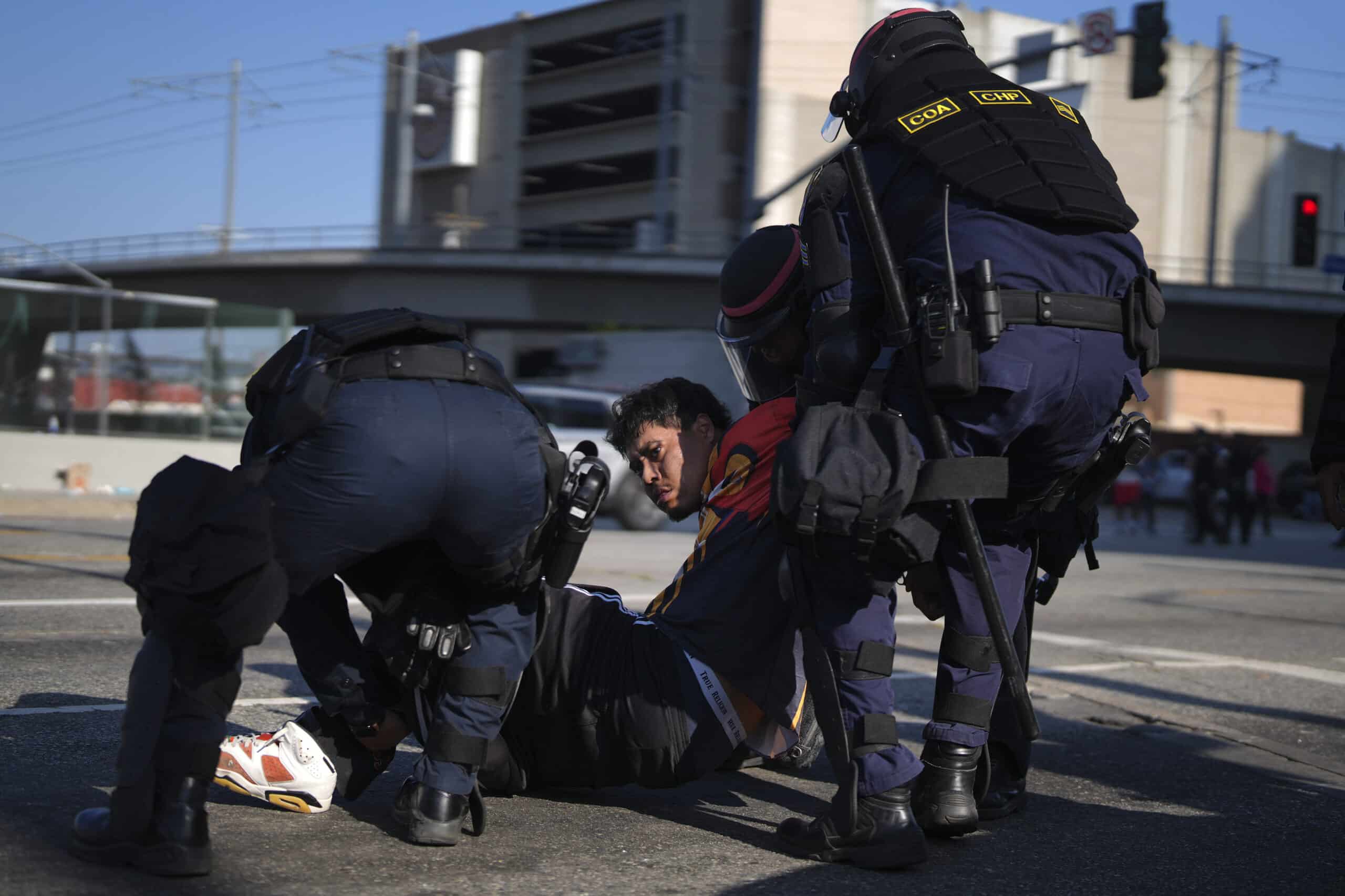 575 arrested, 10 officers injured in anti-ICE protests in Los Angeles