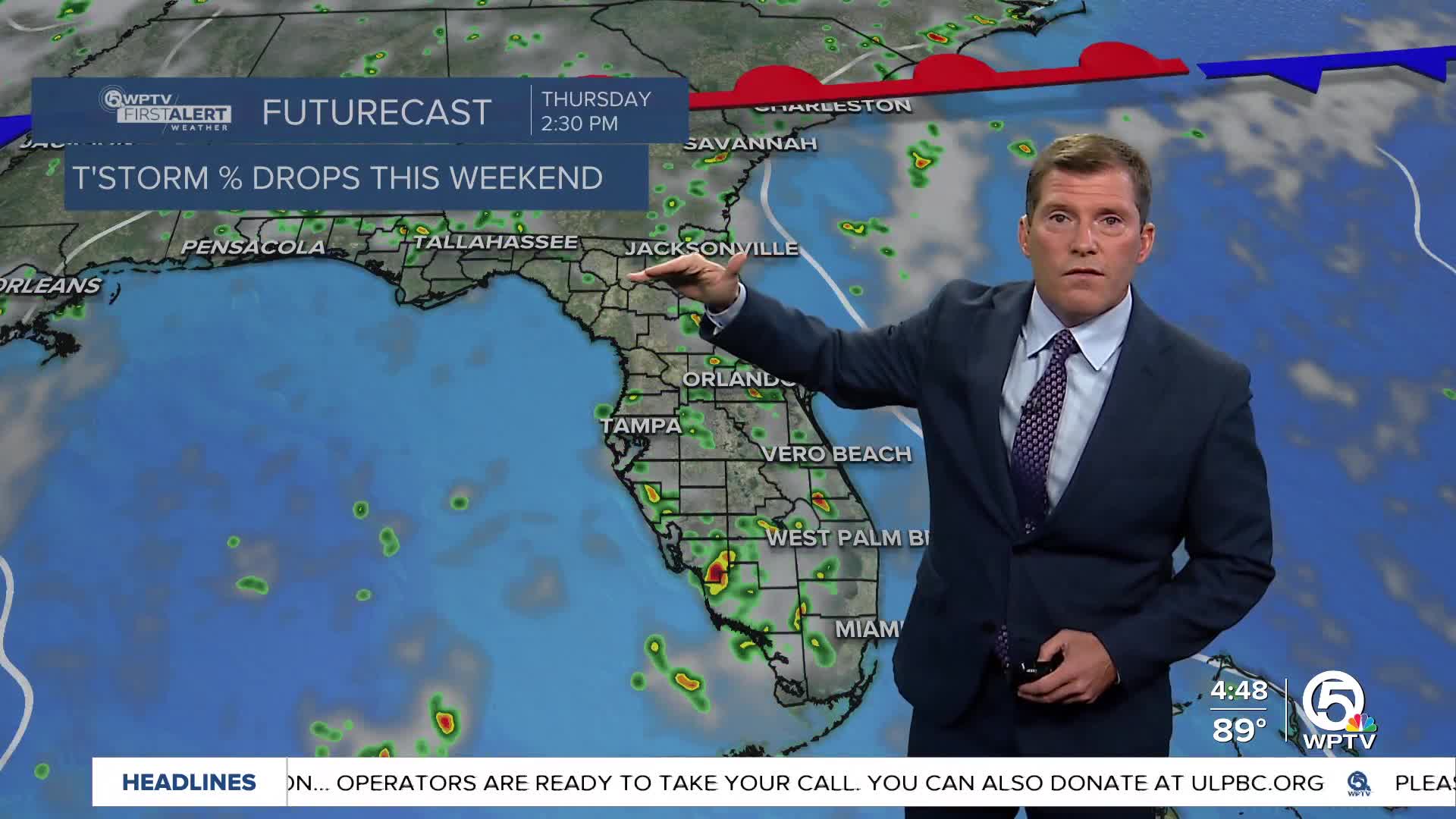 WPTV FIrst Alert Weather Forecast for Evening of Wednesday, June 11, 2025