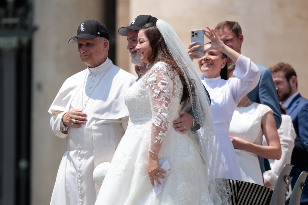 Pope Leo XIV rocks White Sox hat at the Vatican in new photos