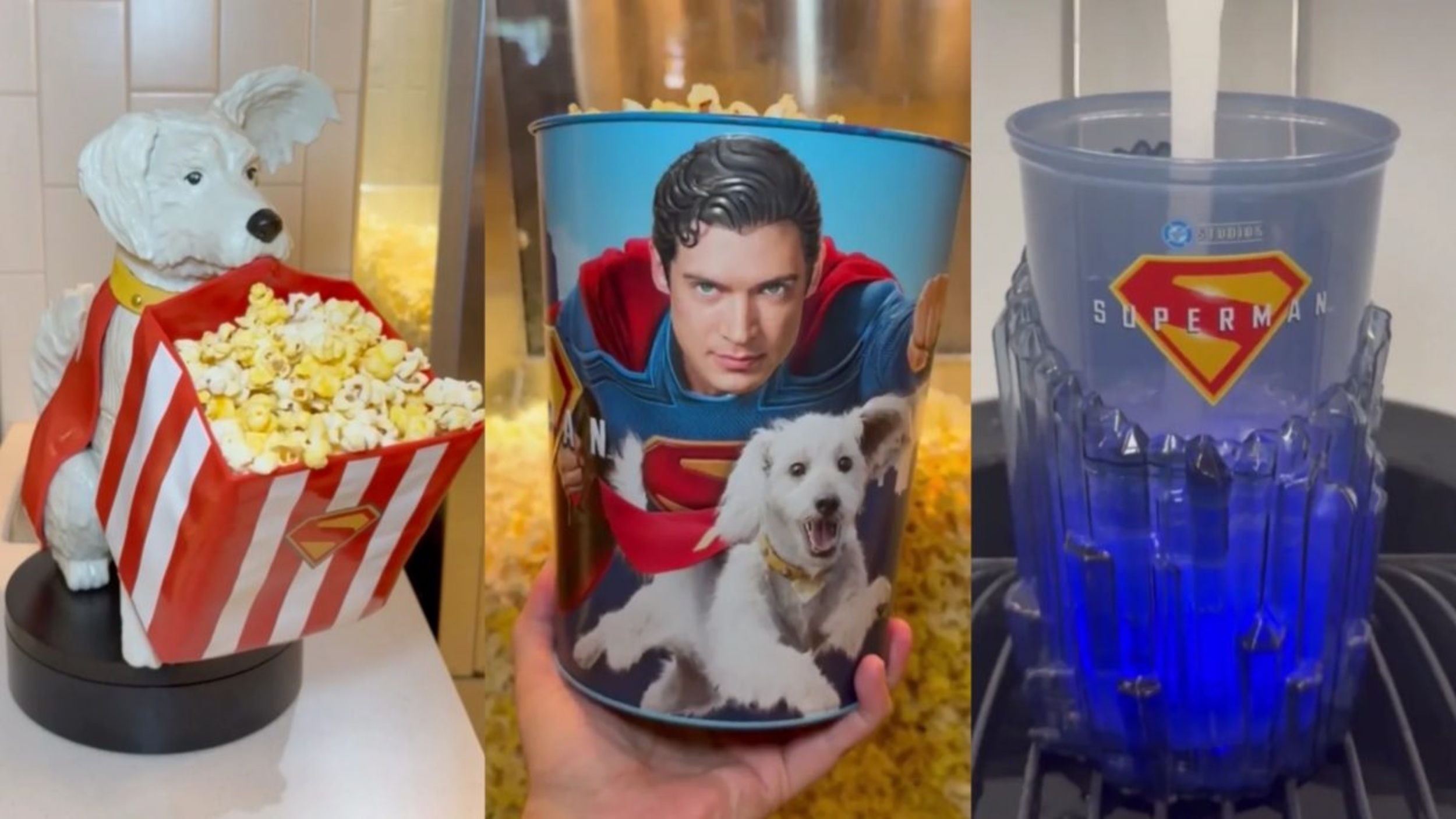Krypto Soars with Kal-El in Cinemark’s SUPERMAN Popcorn Buckets