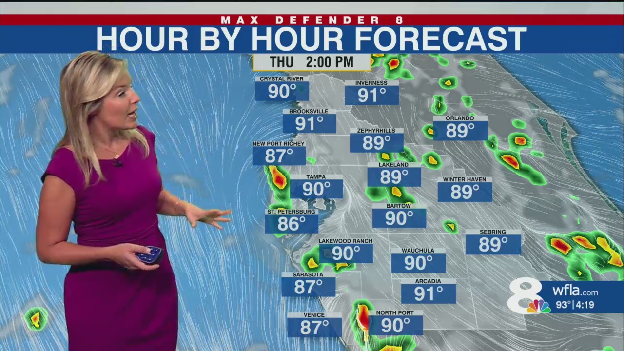 Robust evening downpours expected, here's Rebecca's forecast for ...