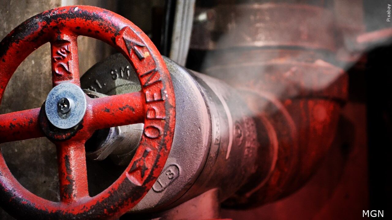 Utility crews repair gas line broken by excavator in North Myrtle Beach