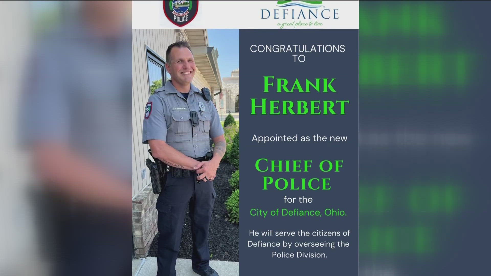 Defiance appoints new police chief