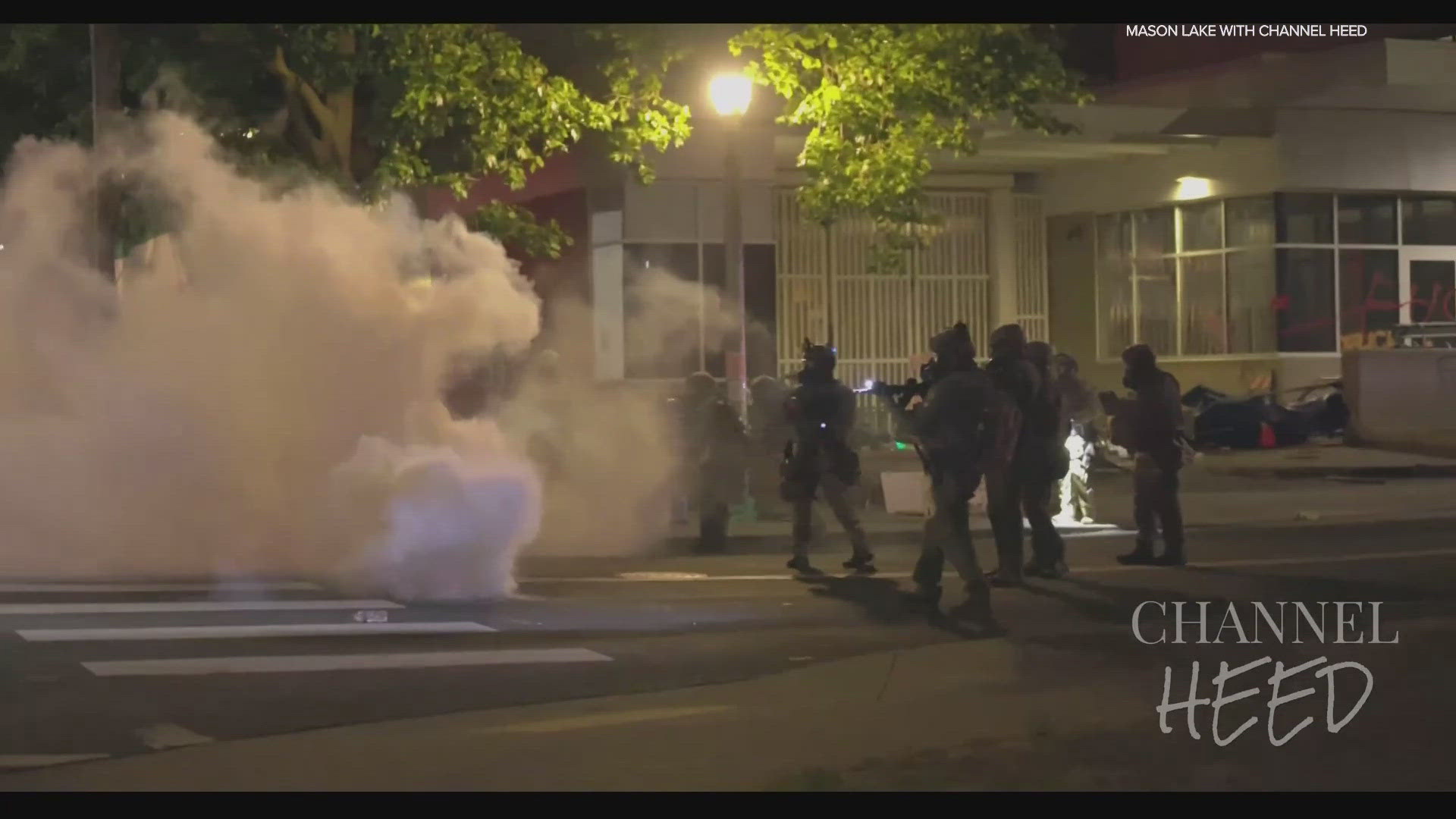 Video shows agents firing pepper balls at protesters outside Portland ...