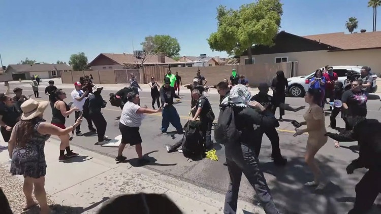 Peoria protestor charged with 3 felonies, also facing charges for 2024 ...
