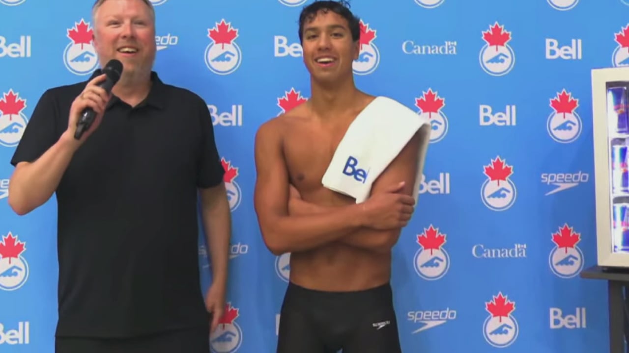 Ethan Ekk breaks national record in 200m backstroke at Canadian ...