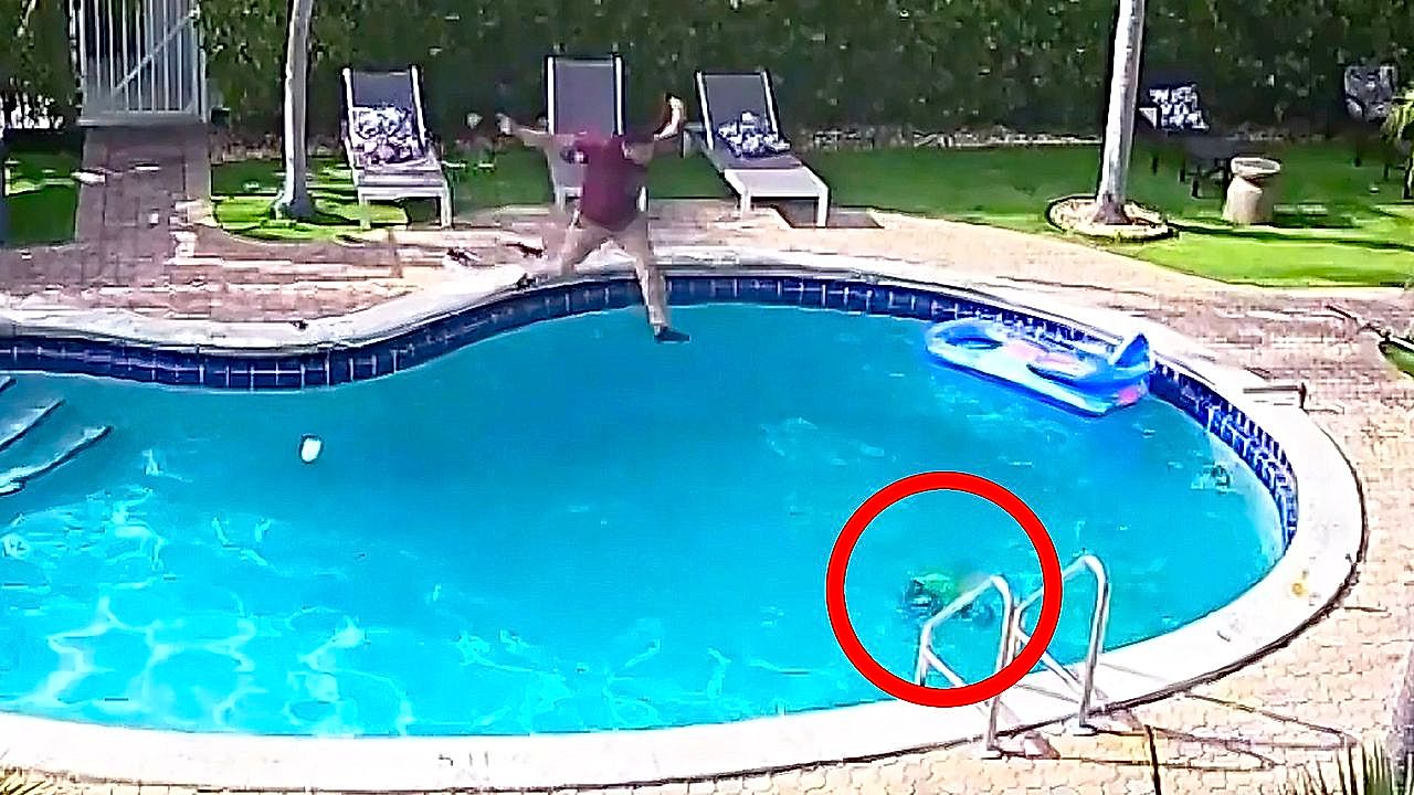 Quick-thinking man saves drowning boy from swimming pool in Florida