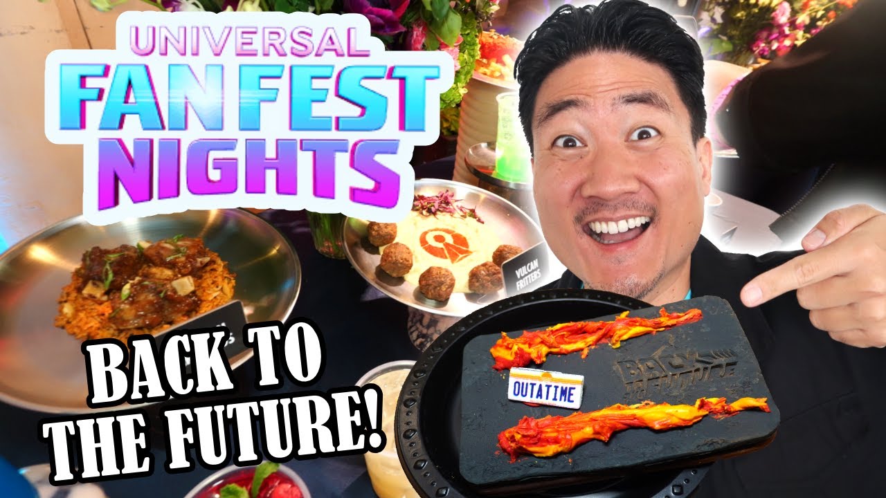 UNIVERSAL STUDIOS THEME PARK FOOD TOUR! 2025 Fan Fest Night Menu!