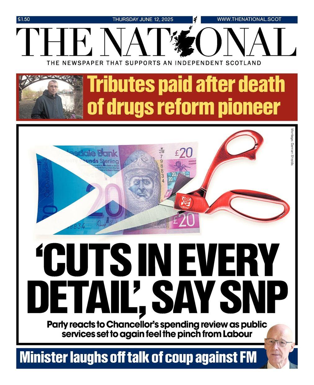 Scotland's papers: Spending Review reaction and Mone court battle