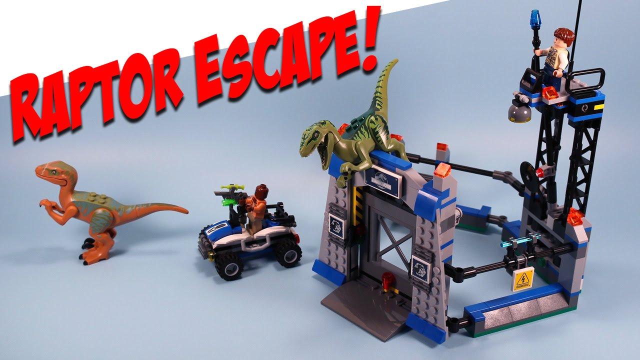 Jurassic World Lego Raptor Escape Build Playset Charlie & Echo Review