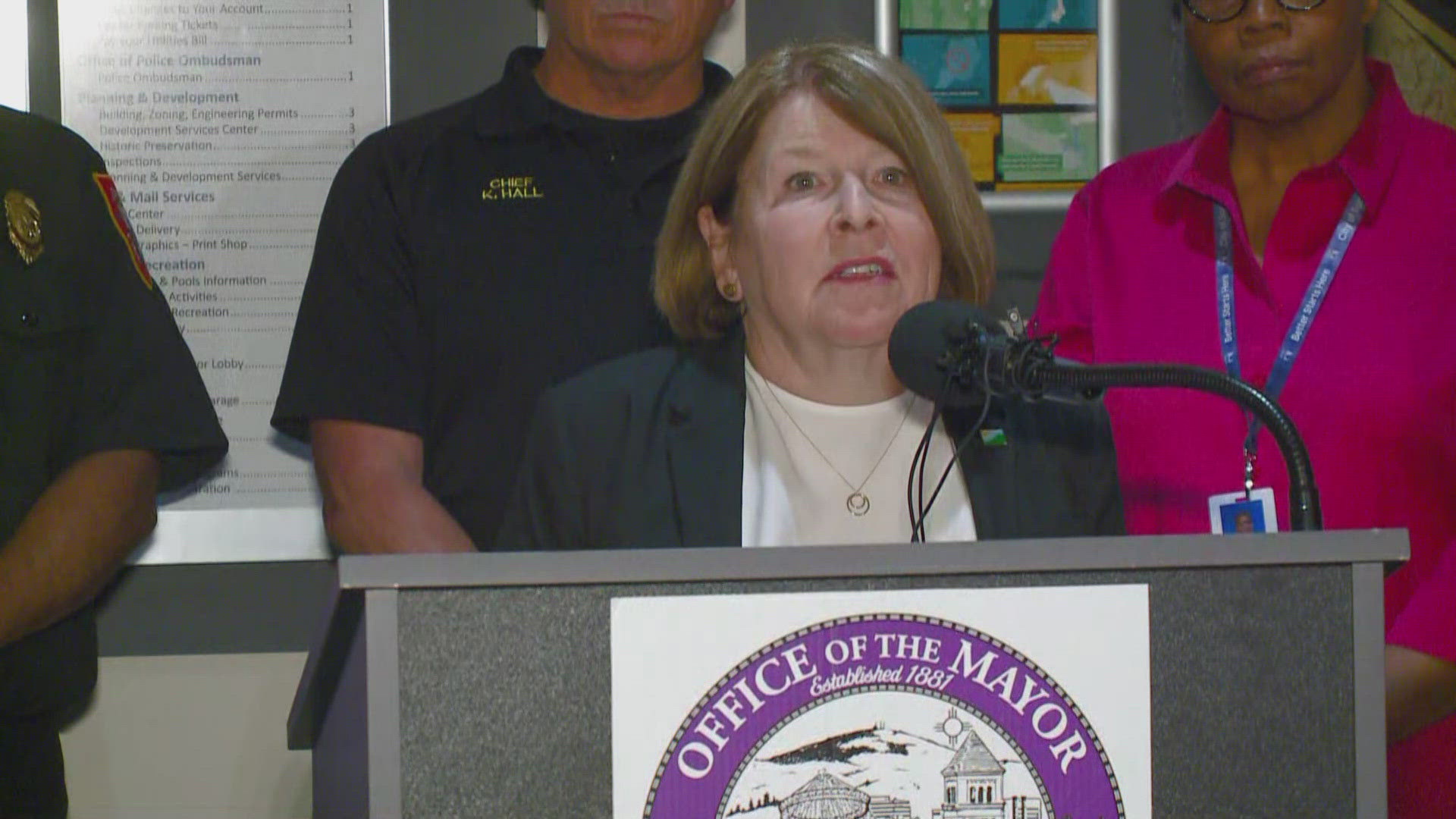 Spokane Mayor Lisa Brown, Police Chief Kevin Hall speak amid anti-ICE ...