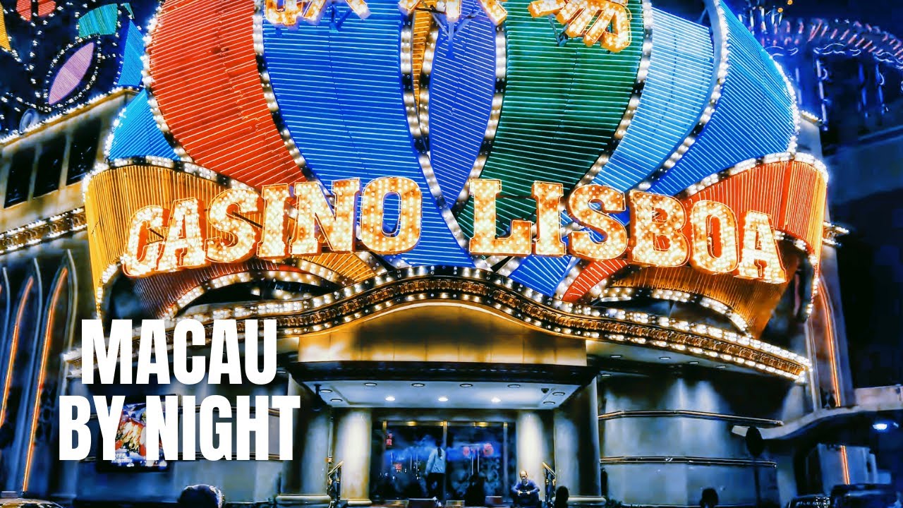 Macau Nightlife Street China Walking Tour