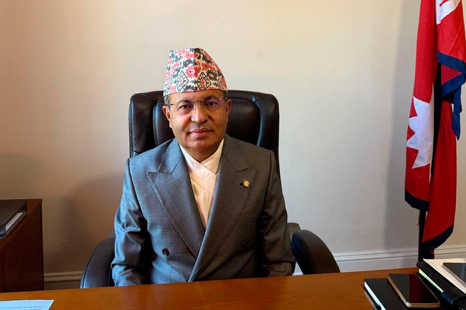 Nepal's Ambassador to US Regmi presents credentials