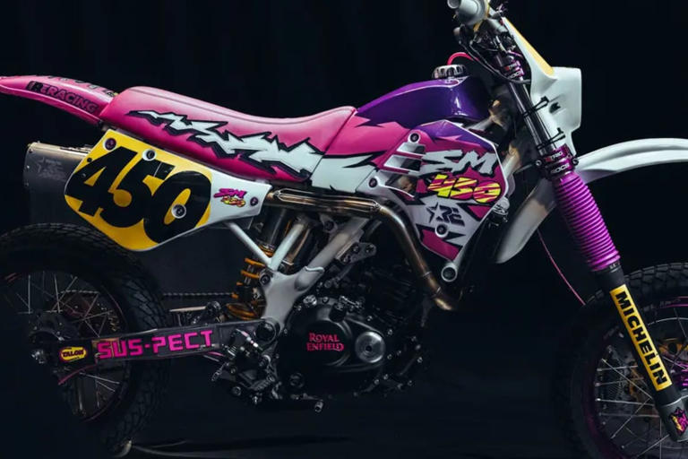 Modified Royal Enfield Guerrilla 450 Is A Grunge 90's Inspired Supermoto