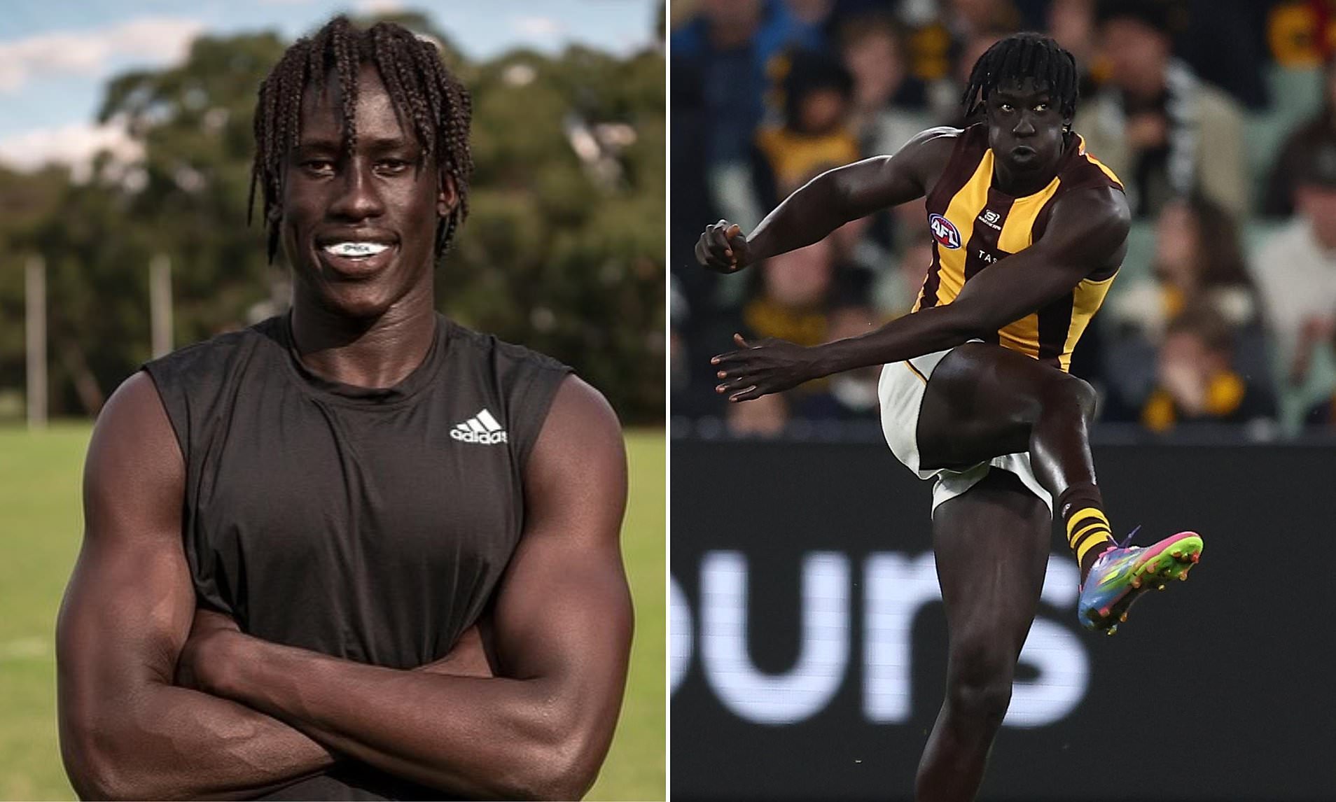 Footy star Changkuoth Jiath reveals he would have either died or became ...
