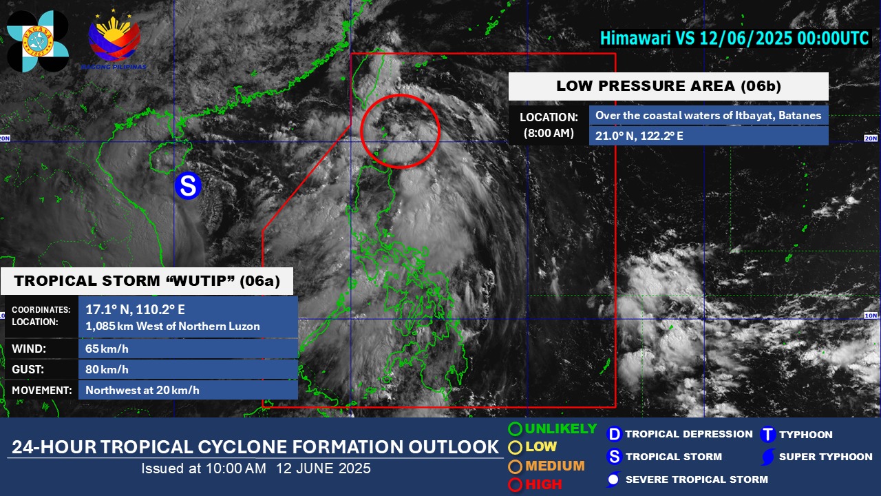 PAGASA: LPA likely to become tropical depression within 24 hours