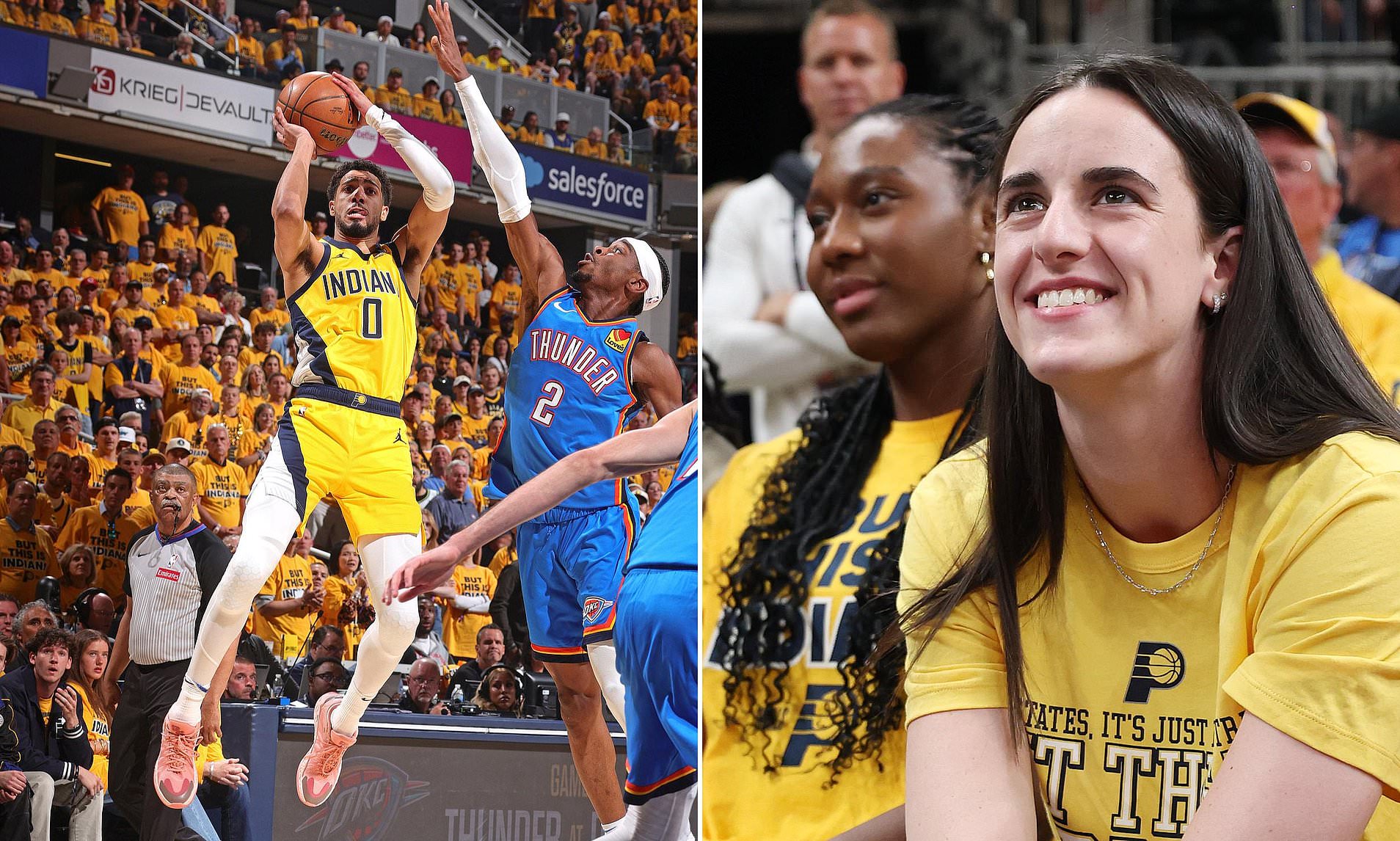 Caitlin Clark goes viral for choke sign as Pacers take 2-1 lead over ...