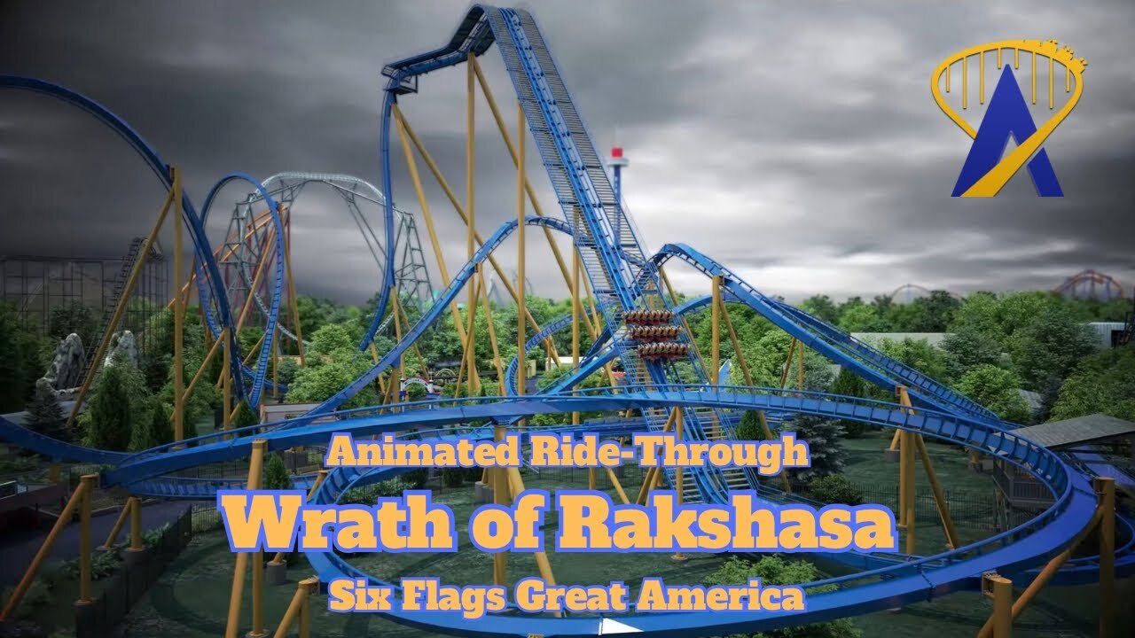 Wrath Of Rakshasa Animated Ride-Through From Six Flags Great America