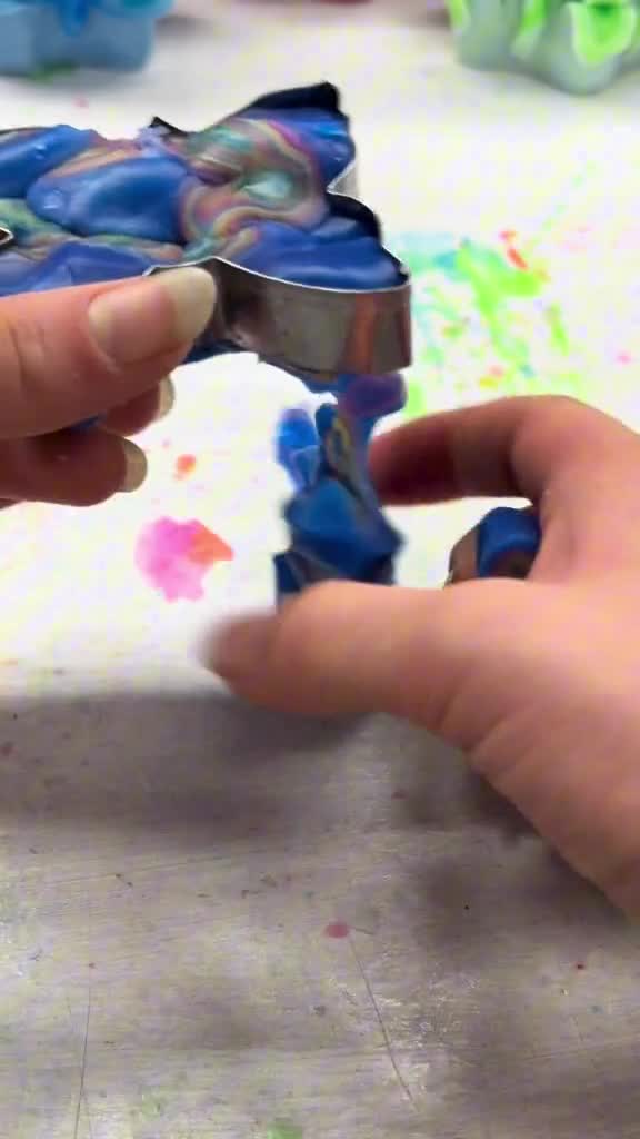 Butterfly wax candle art creation