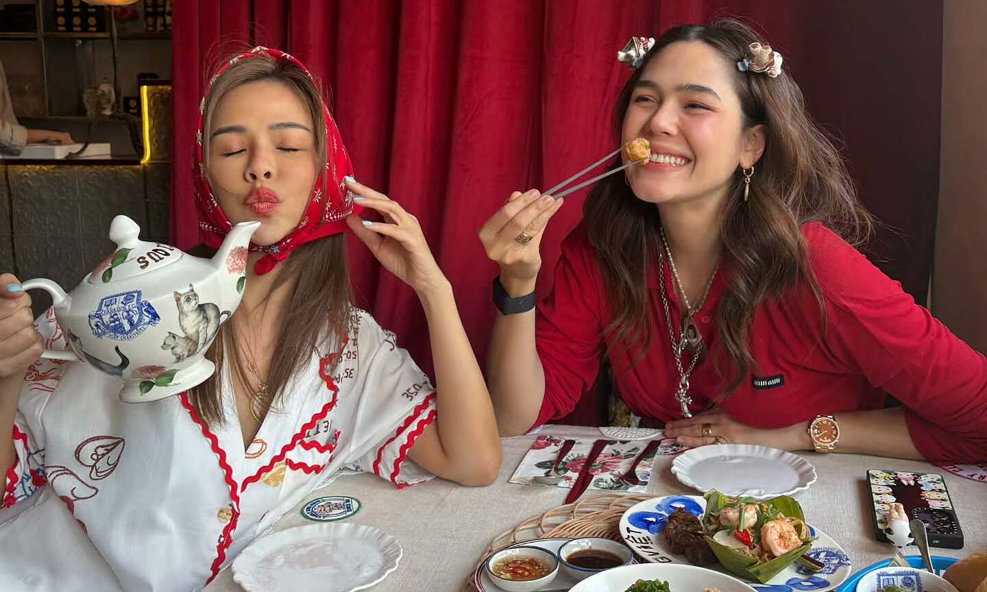 Thai model Chompoo Araya explores Vietnamese-style cuisine in Bangkok