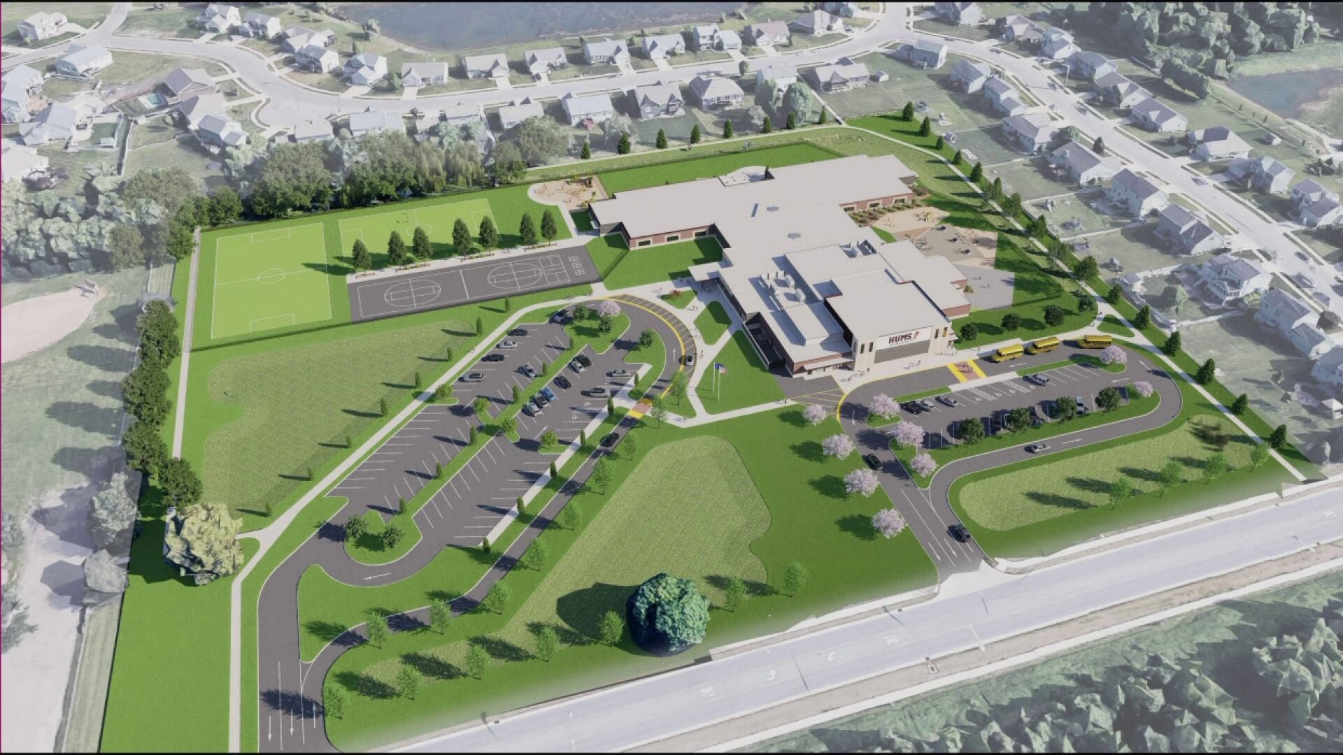 School City of Mishawaka presents designs for new Hums Elementary School