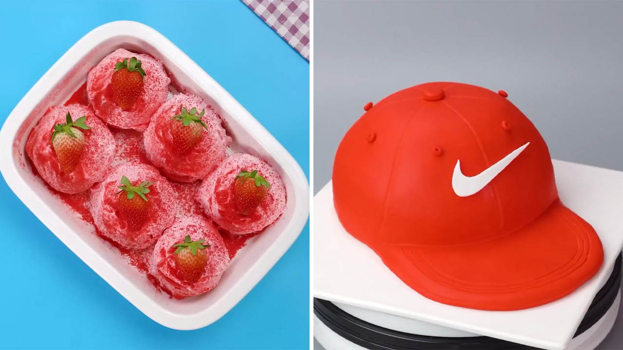 Real or Cake? 🍓🧢 | Strawberry Scoop Illusion & Nike Cap Cake Challenge