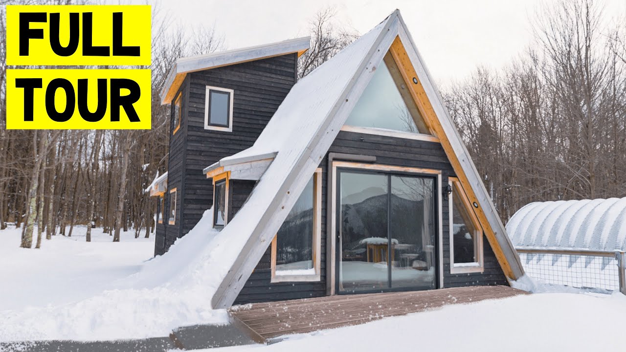 LUXURY A-FRAME CABIN! Unique 2-Story 1,000sqft Airbnb! (Full Tour)