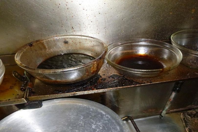 Inside 'dirty' takeaway where mice left poo and there was no running ...