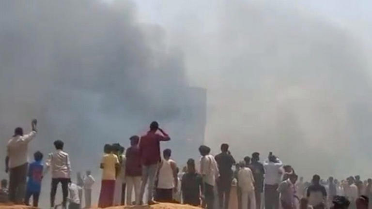 Air India flight crashes on takeoff in Ahmedabad, over 100 onboard