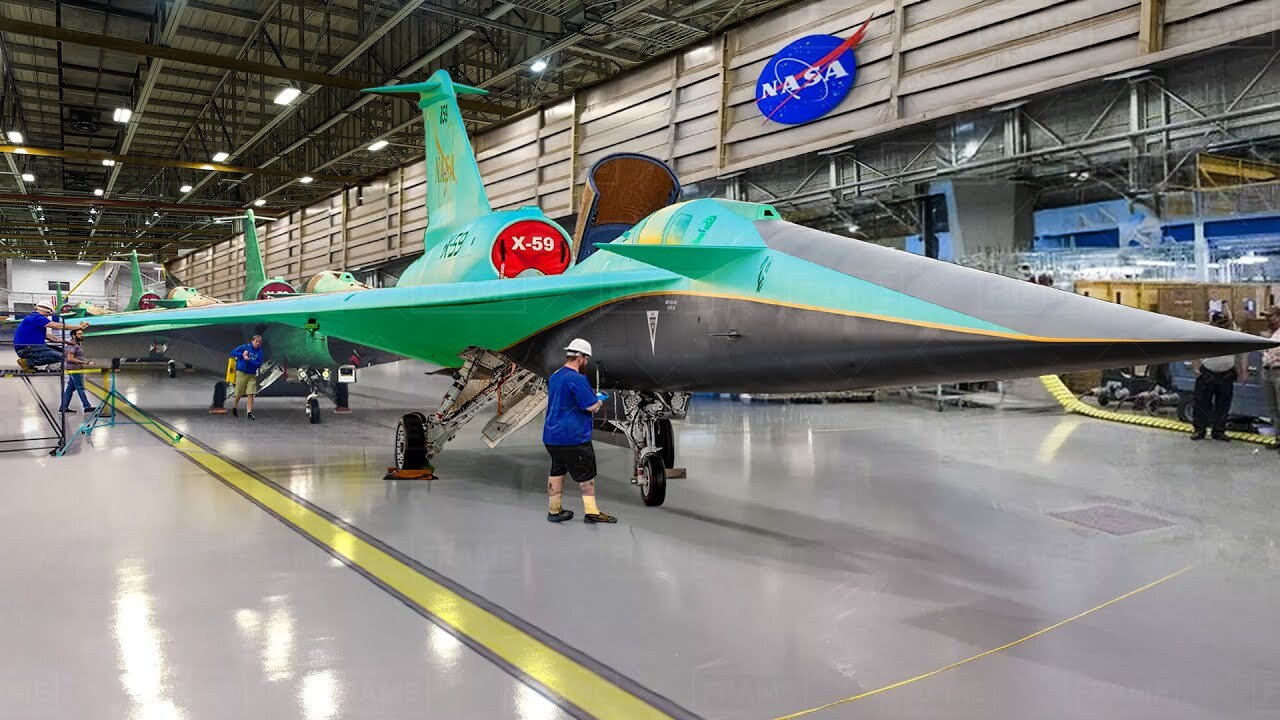 Inside US Factory Producing NASA's Super-Advanced Supersonic Plane