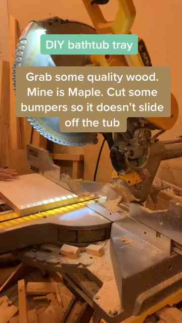 DIY Bathtub Tray